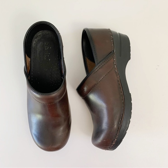 Sanita | Shoes | Sanita Brown Leather Professional Clogs 39 859 Us ...